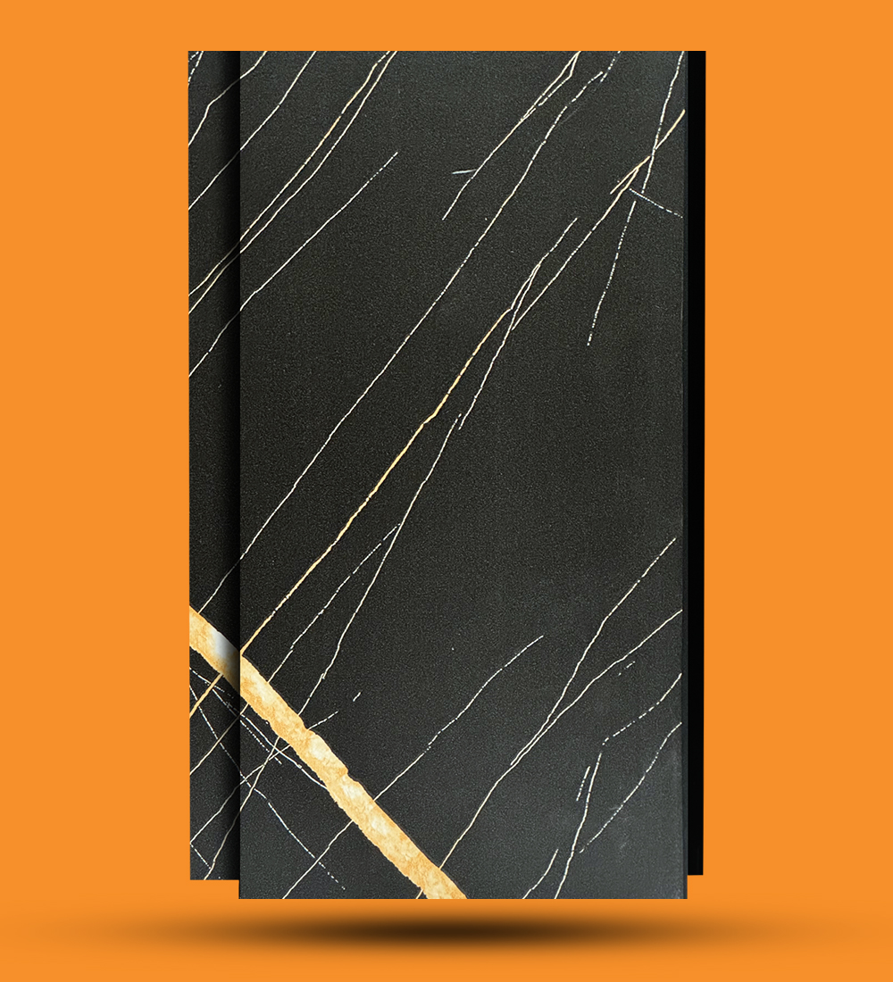 20MM BLACK MARBLE WP-10 | Veenus PVC Holow Profiles