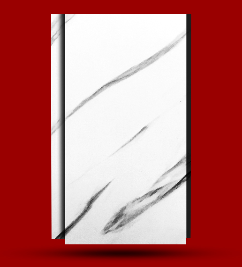 20MM WHITE MARBLE WP-10 | Veenus PVC Holow Profiles