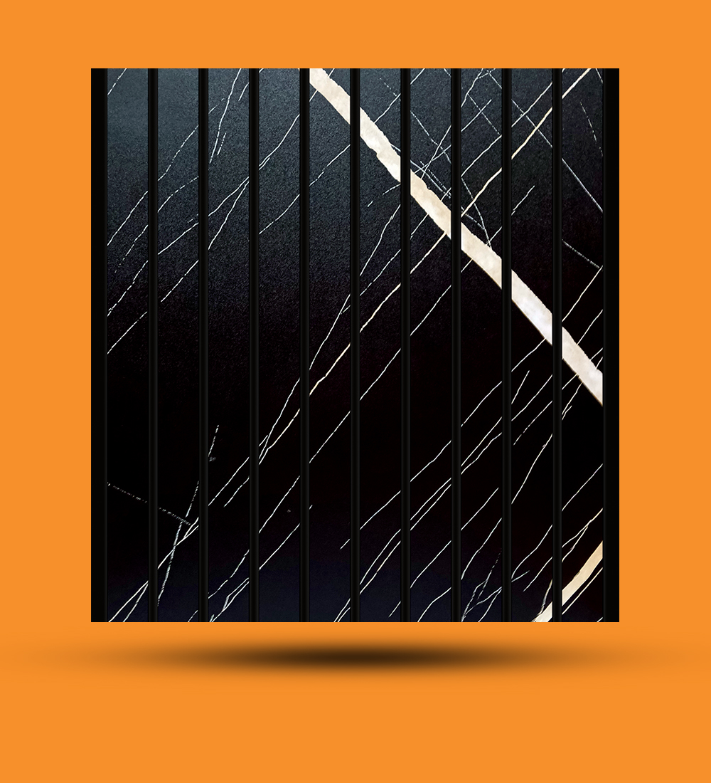 BLACK MARBLE 9G | Veenus PVC Holow Profiles